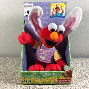 Fisher-Price | Toys | Fisher Price Sesame Street Bunny Ears Elmo Plush ...